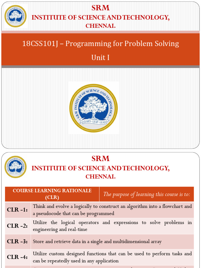 Unit 1 - Lecture Notes | PDF
