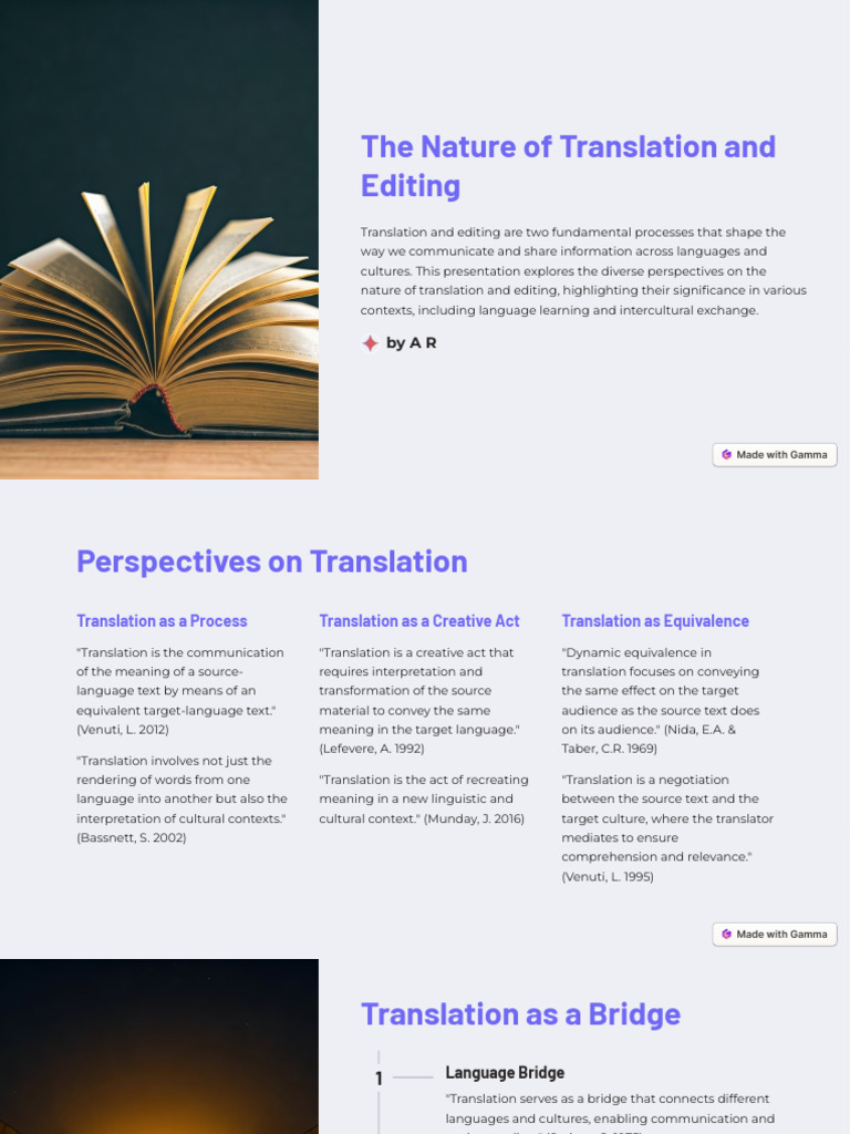 The Nature of Translation and Editing | PDF | Translations | Language ...