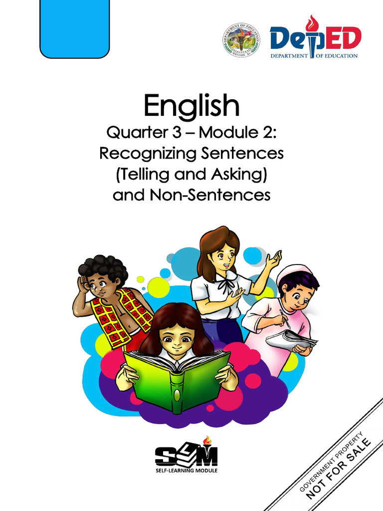 Eng1 q3 Mod2 Recognizing Sentences | PDF