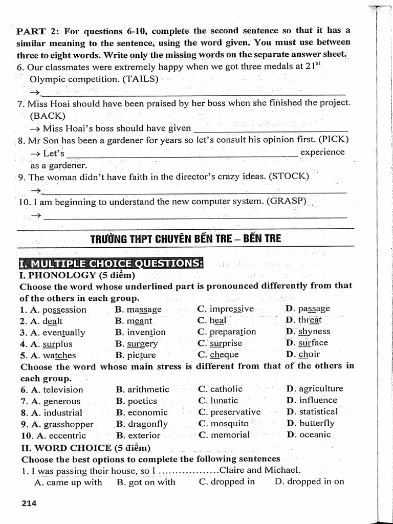 1. OLP Tổng tập 2014-2018 L10-214-226 | PDF