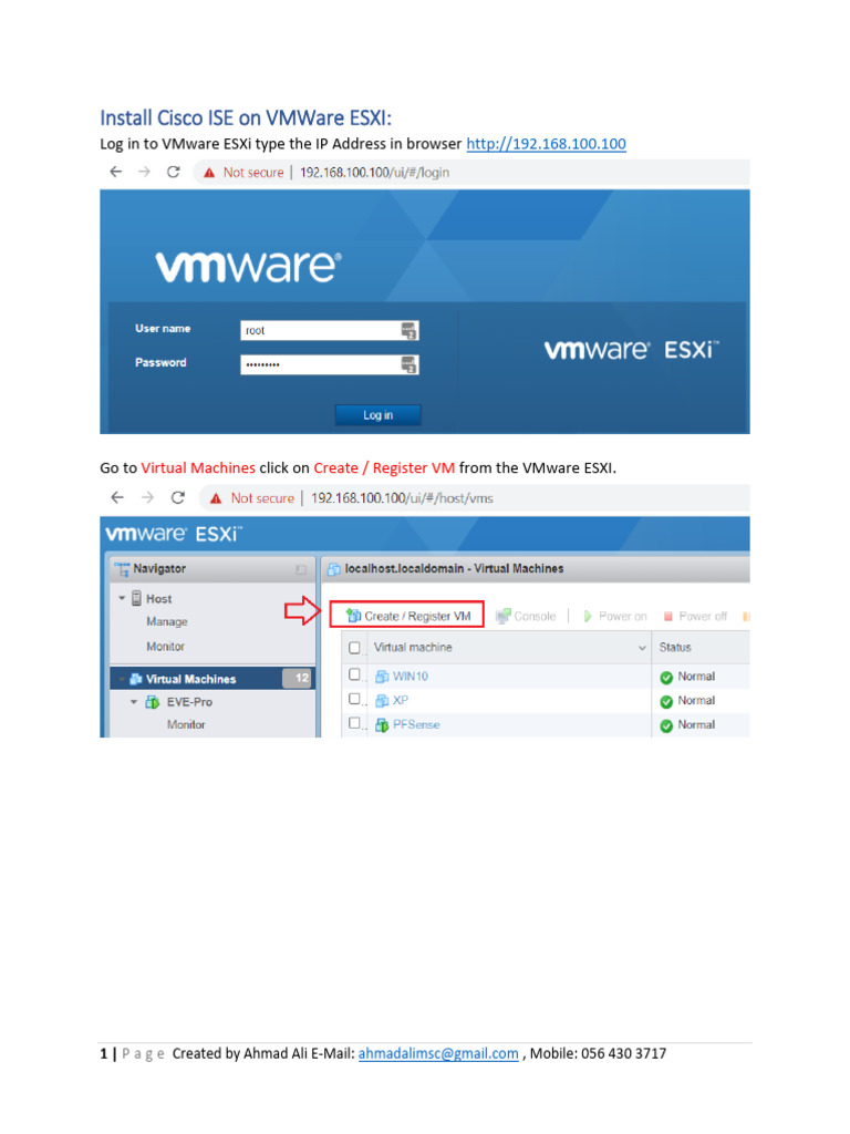 05-Install Cisco ISE On VMWare ESXI | PDF