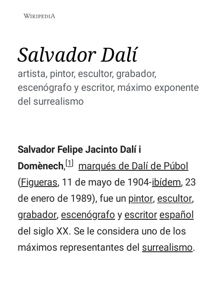 Salvador dalí | PDF