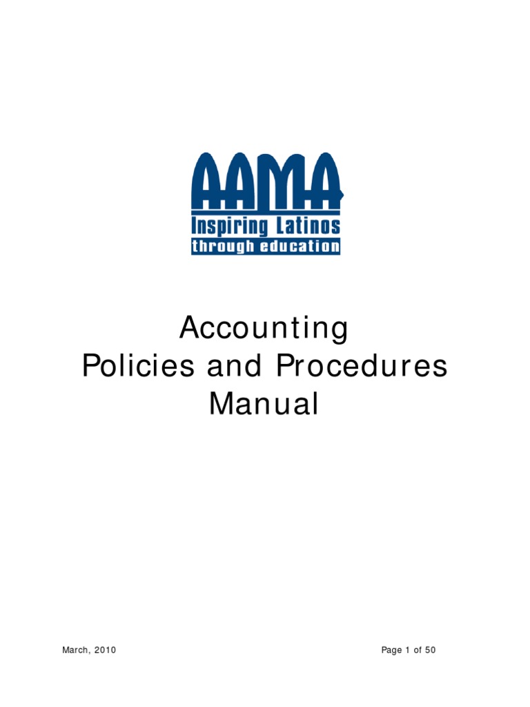 Accounting Policies and Procedures | Download Free PDF | Accounts ...