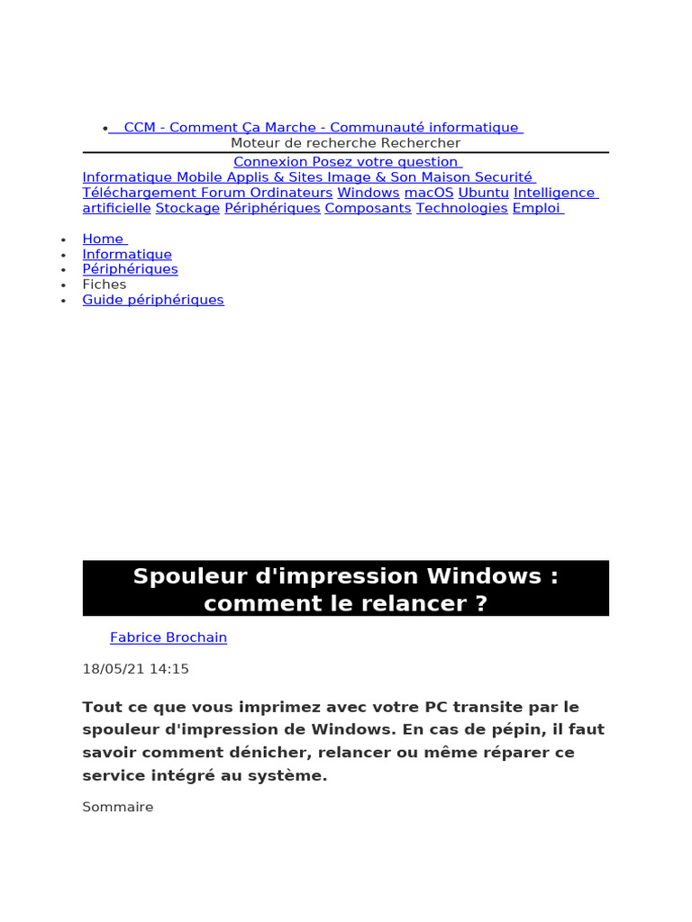 Comment Ça Marche | PDF