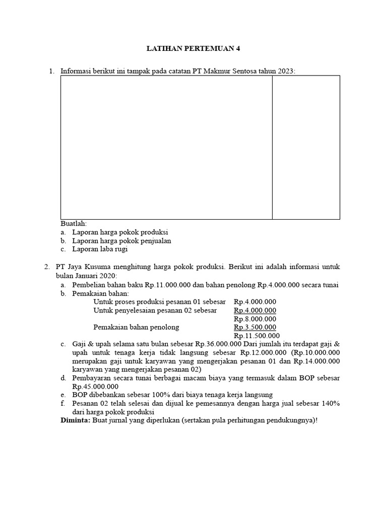 Latihan Pertemuan 4 Pdf