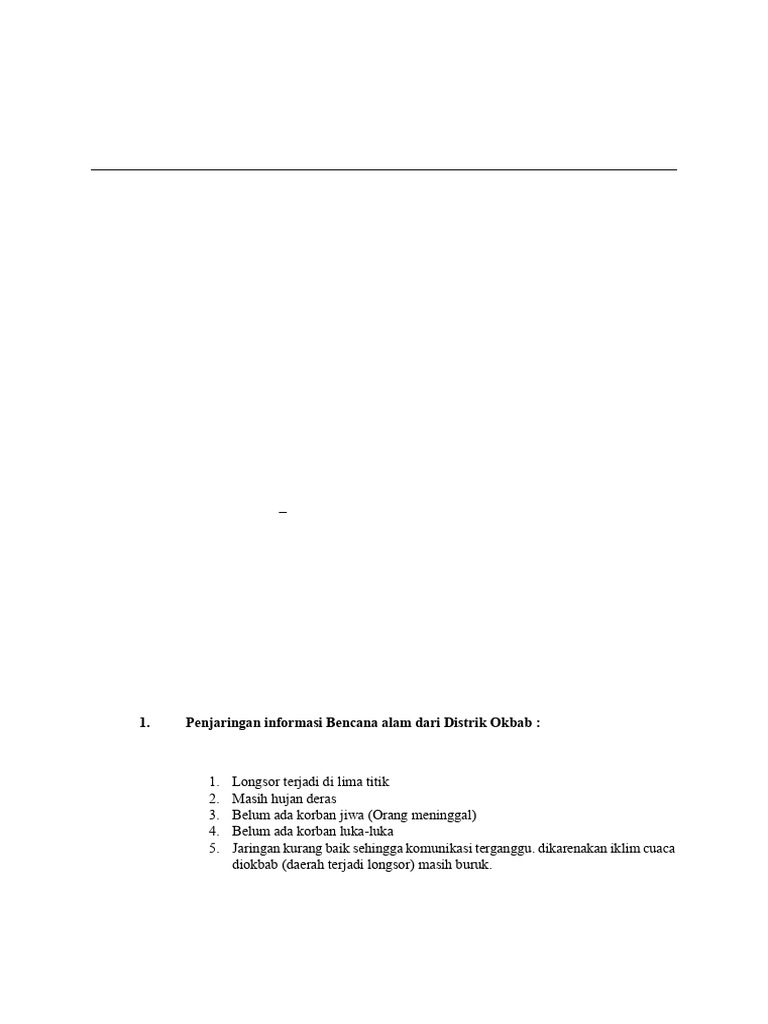 Hasil Rapat BPP, BPK, PPK - Bencana Alam Dist - Okbab | PDF