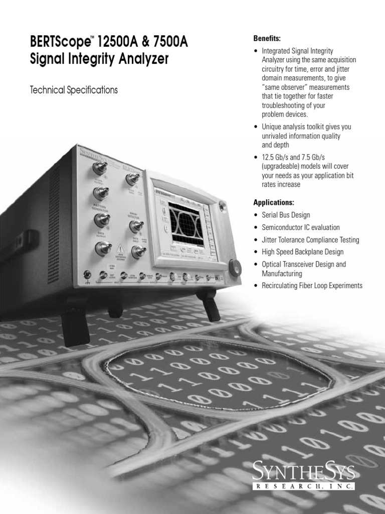 BERTScope 12500A 7500A | PDF