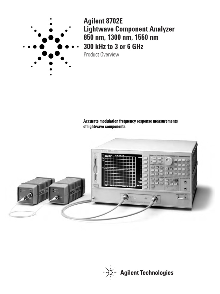 8702E Lightwave Component Analyzer Product Overview | PDF