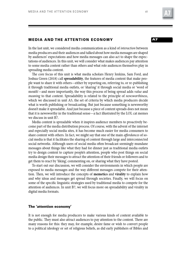 Attention Economy | PDF
