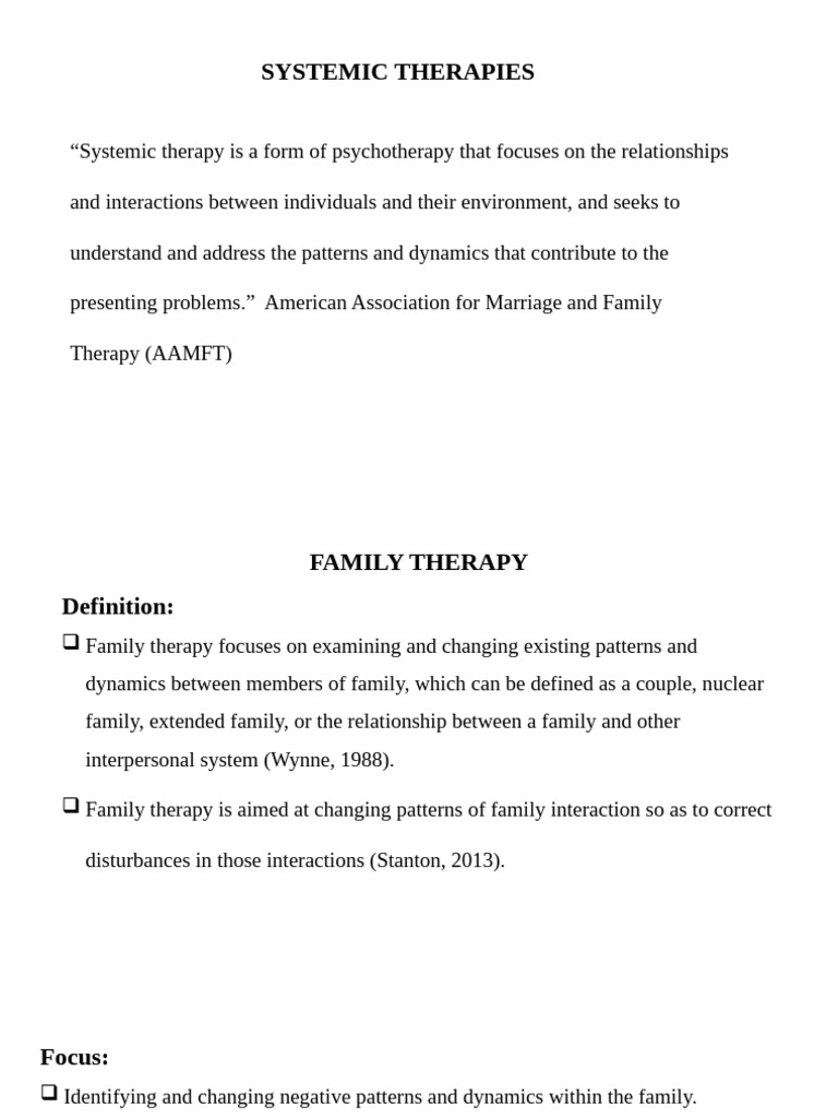 Systemic Therapies. GROUP 1 | PDF