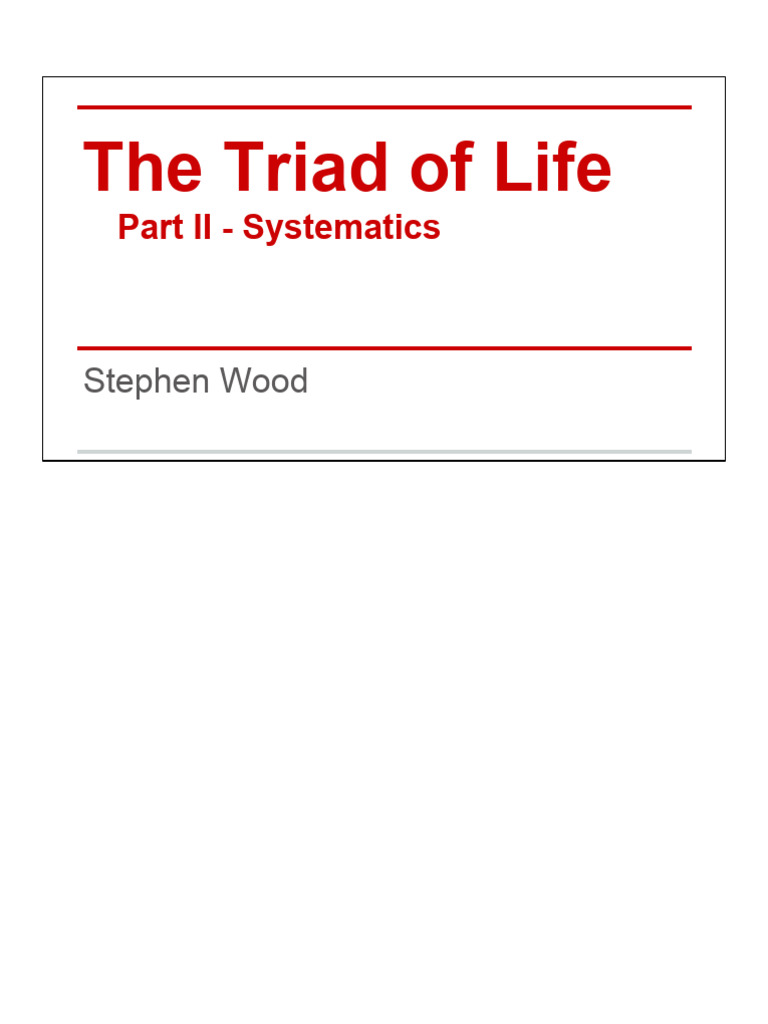 The Triad of Life Part 2 | PDF