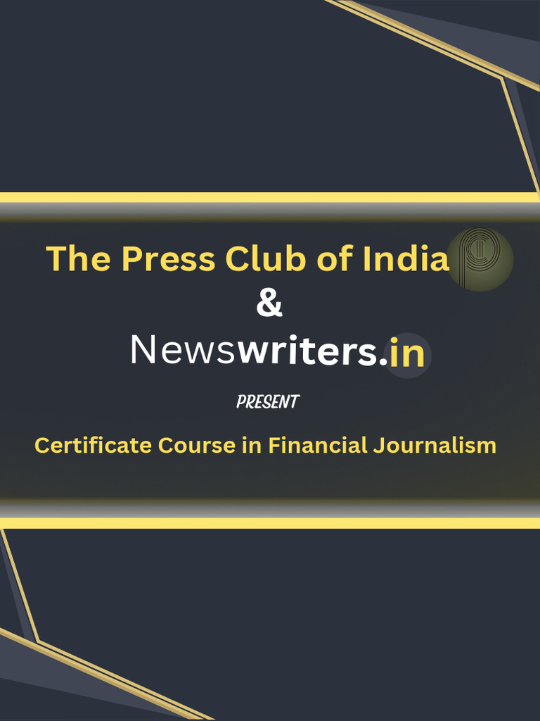 Brochure-Financial Journalism Online Course | PDF