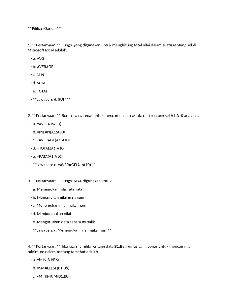 Soal PTS Informatika Genap 23-24 | PDF