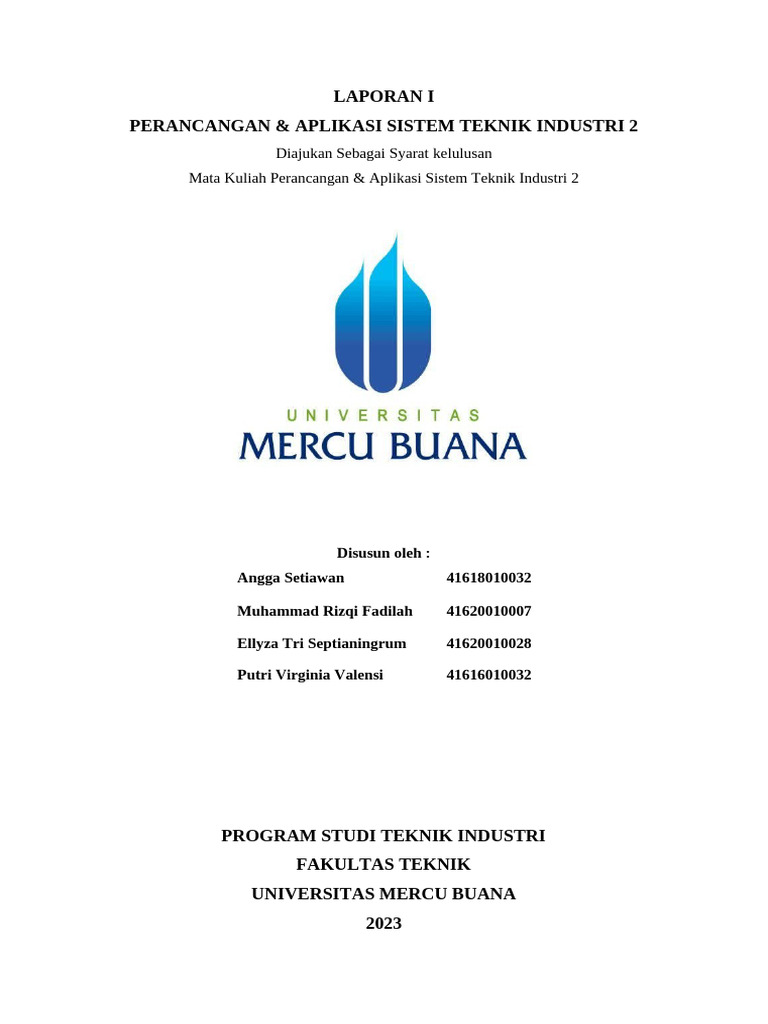Laporan I Pasti2 Rainy Bag-2 Contoh | PDF