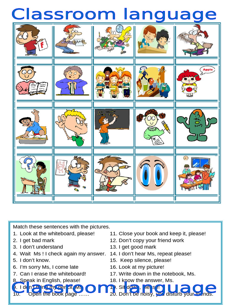 Classroom Speaking Classroom Posters - 67646 | PDF | Language Arts ...