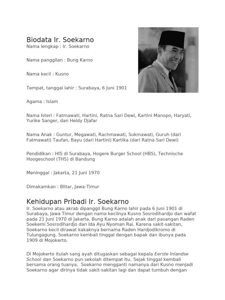 20 Biografi Soekarno | PDF
