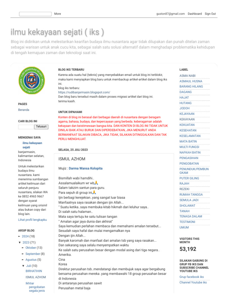 Ilmu Kekayaan Sejati (Iks) - ISMUL AZHOM | PDF