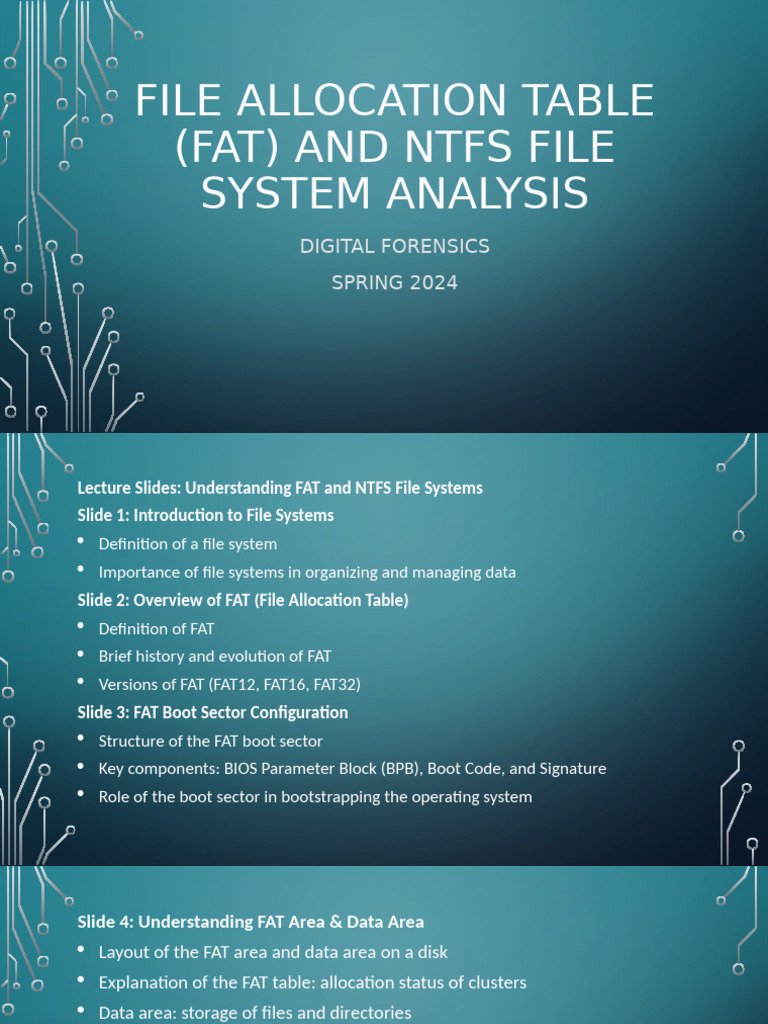 File Allocation Table (FAT) and NTFS | PDF