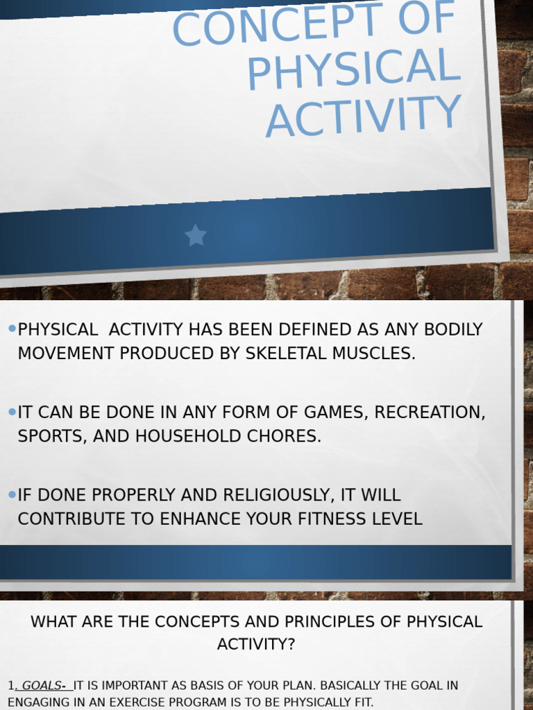 Concept of Physical Activity | PDF