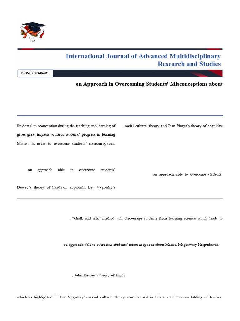 2.overcoming Students' Misconceptions | PDF