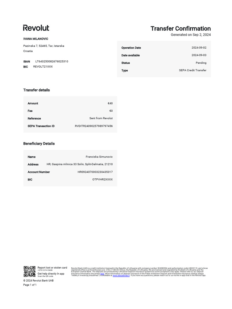 Transaction Confirmation Report en Us c5b7fd | PDF