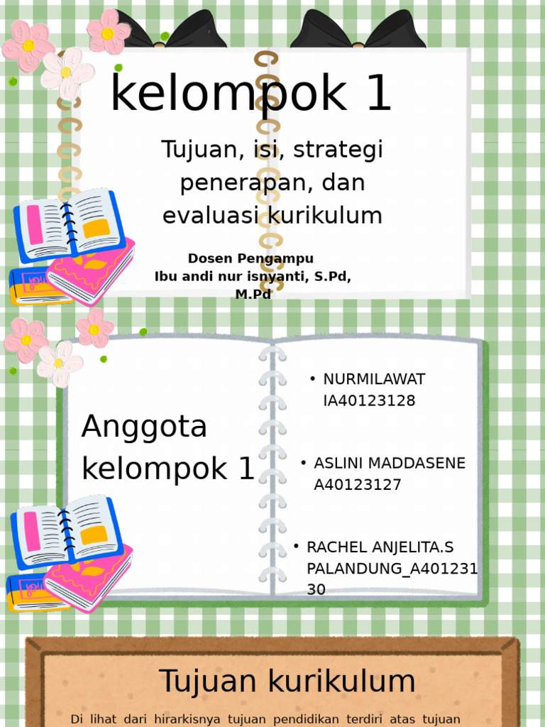 Telaah Kurikulum Kelompok 1 | PDF