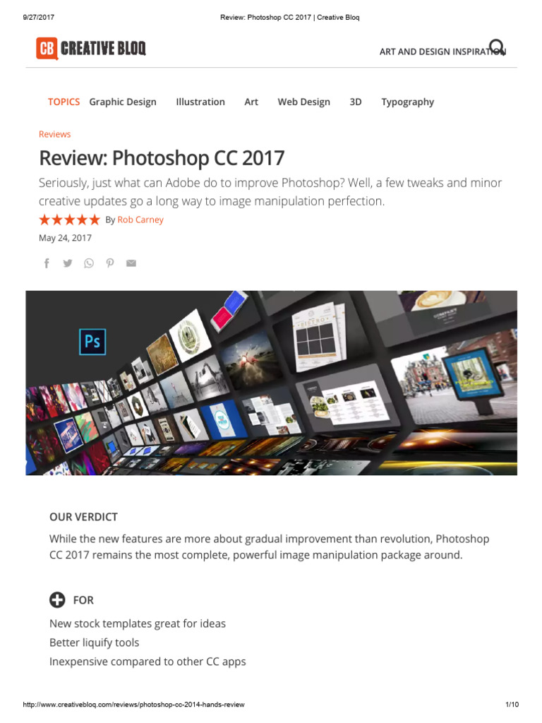Review - Photoshop CC 2017 - Creative Bloq | PDF