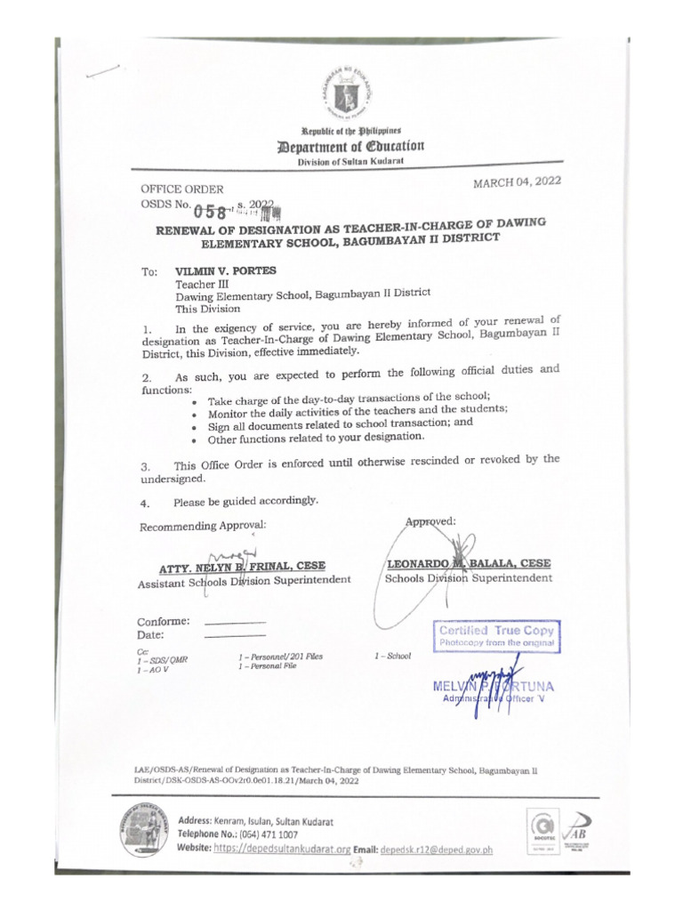 Batch 4 TIC Designations 2022 2023 | PDF