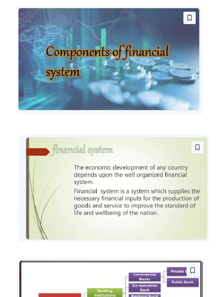 Chapter 2 and 3 Components of Financial System and Money and Capital ...