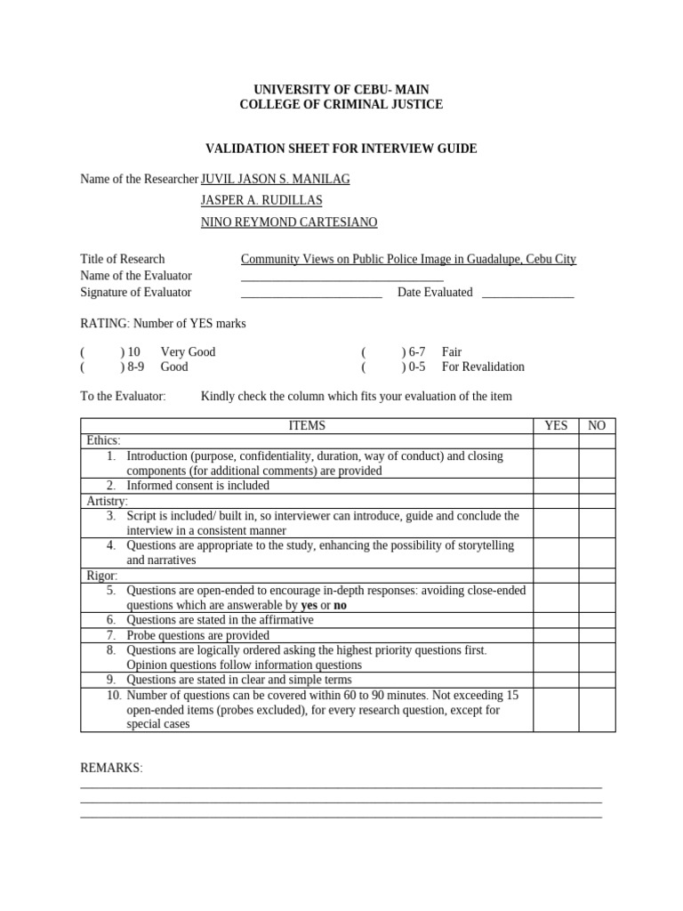 Validation Sheet For Ig | PDF