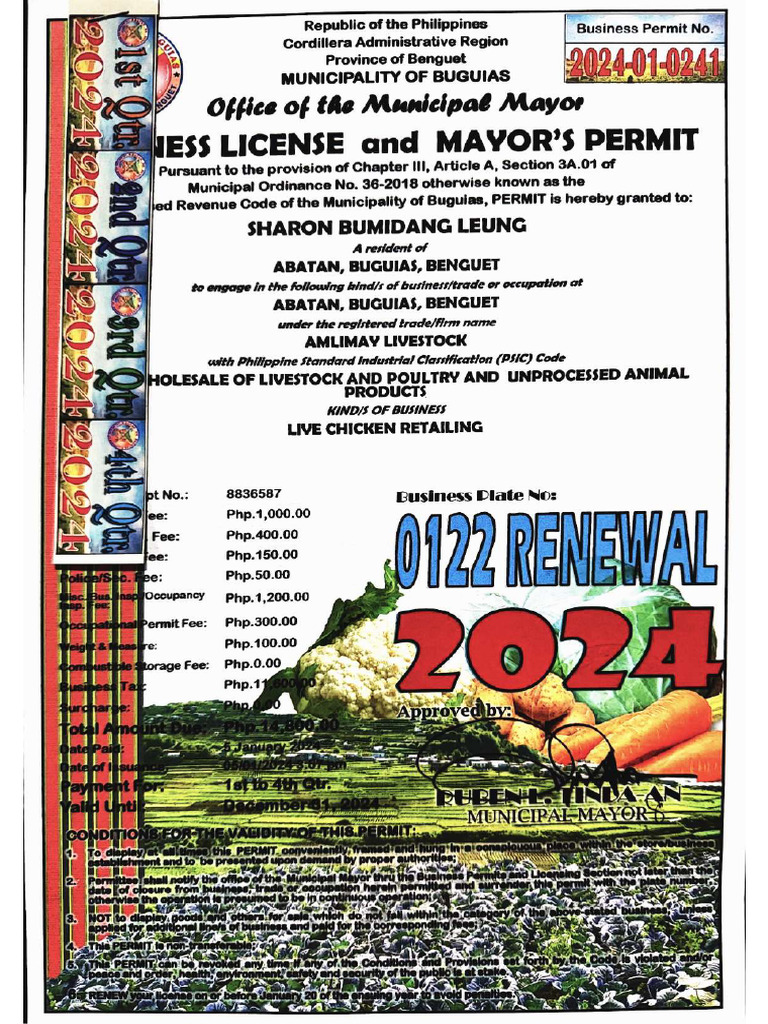 Scanned Business License & Permit - 1 | PDF