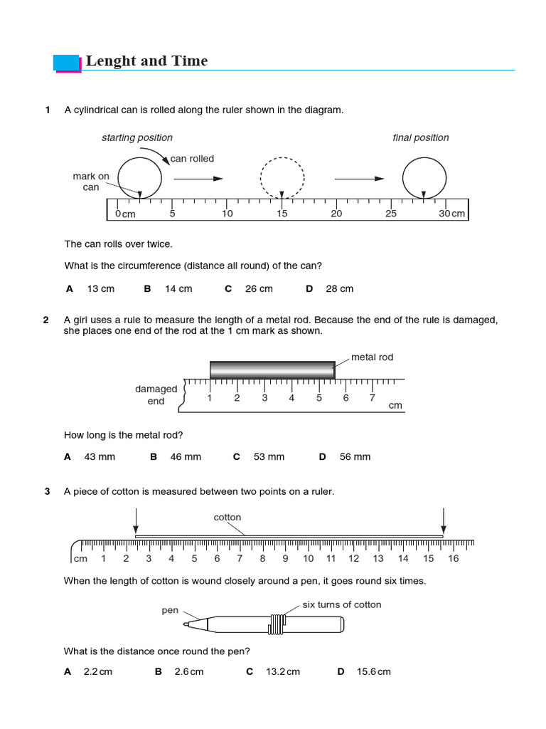 P1 Measurement and Physical Quantities | PDF | Length | Metrology