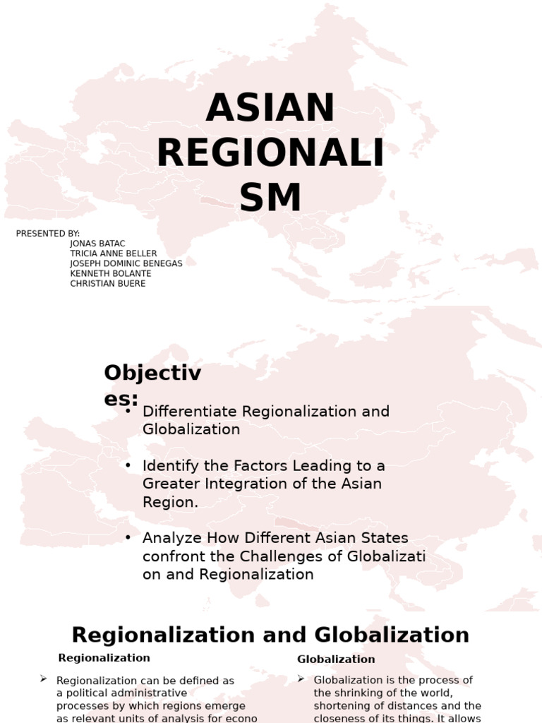 Asian Regionalism & Integration | PDF | Asia | Politics