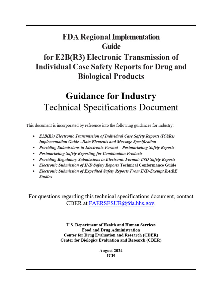 FDA Guidance For Industry - August, 2024 | PDF