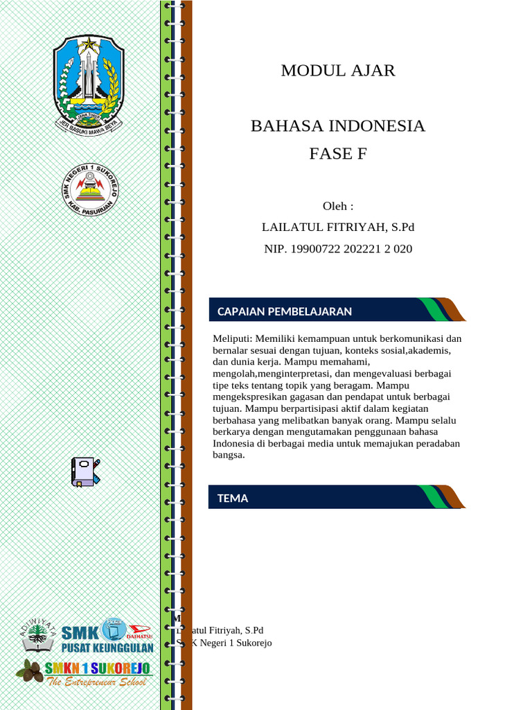 1.3.1 Modul Ajar (P 4) BIN XII 24-25 | PDF
