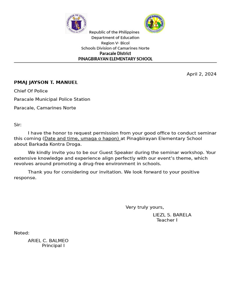 Request Letter | PDF