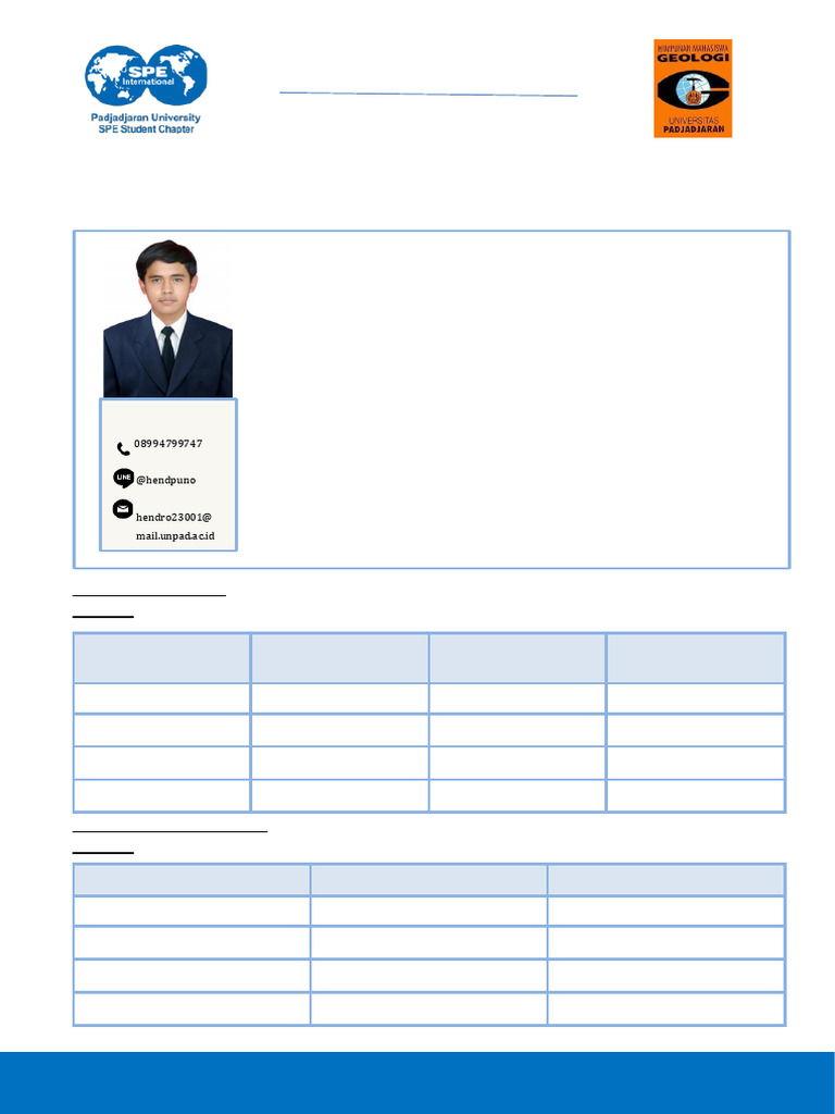 CV SPE Unpad SC 2024 Hendro Purnomo | PDF