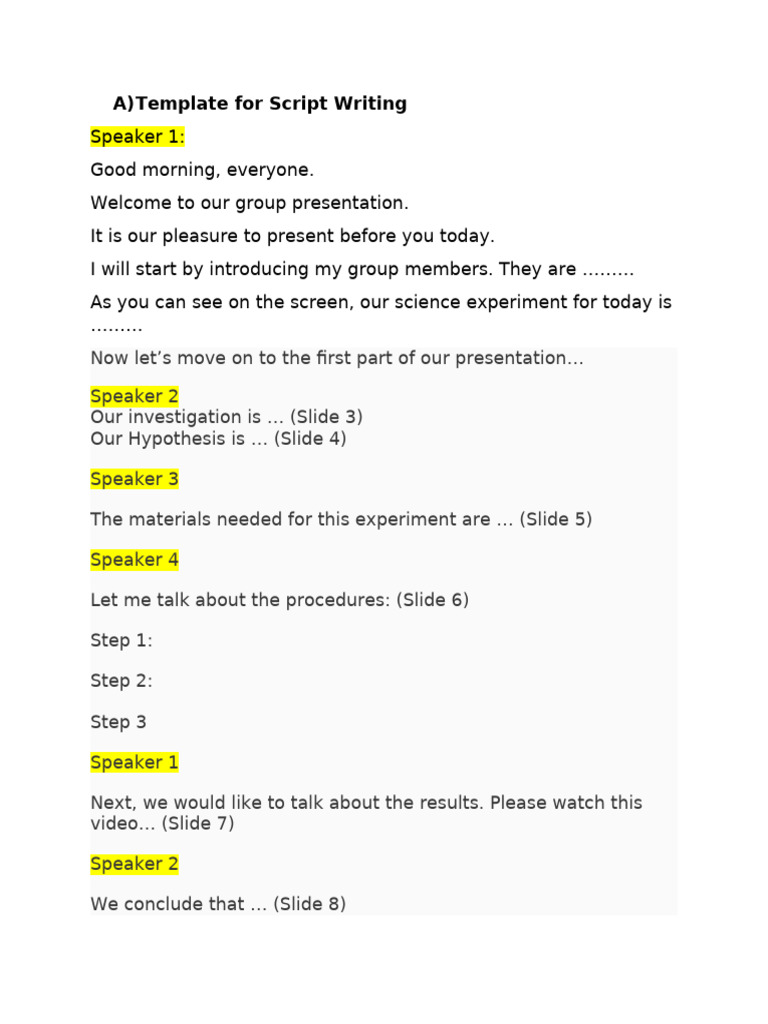 Presentation Script (SI) (1) | PDF