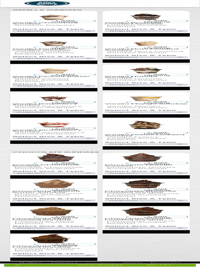 Sundaes 2 | PDF