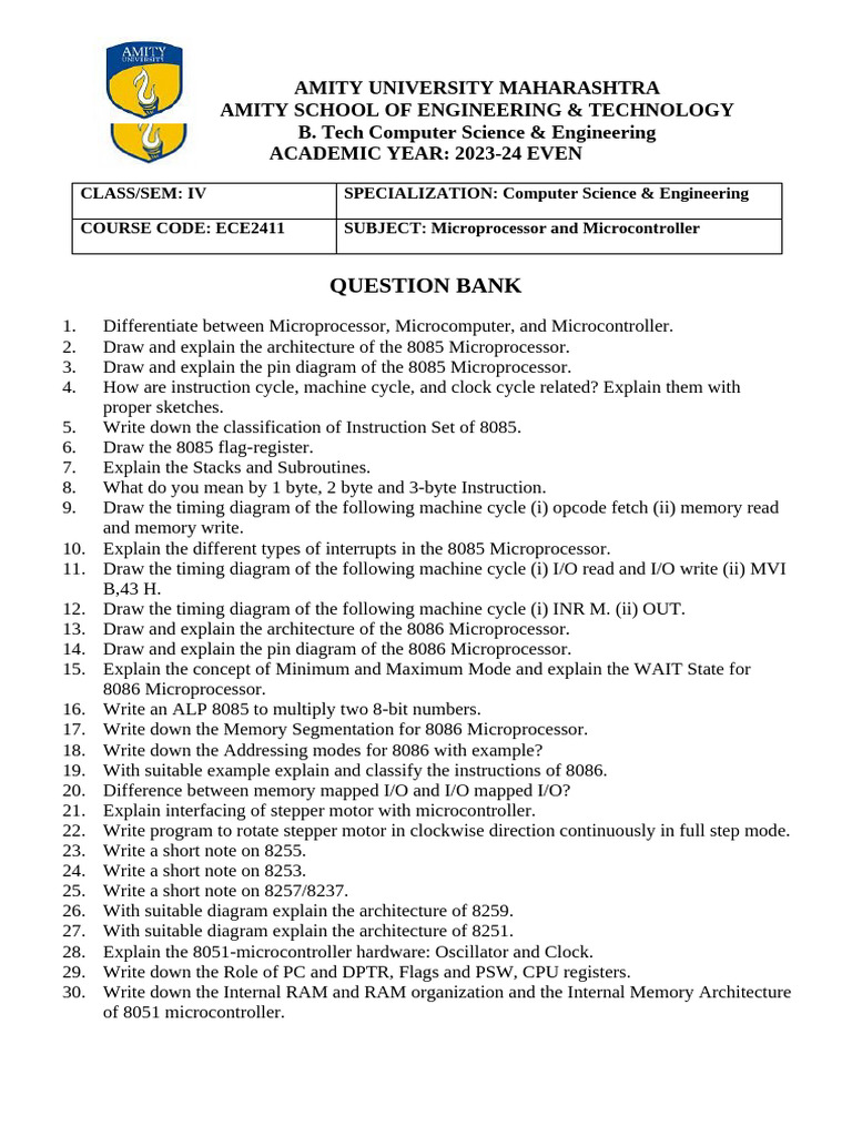 Question Bank MPMC | PDF