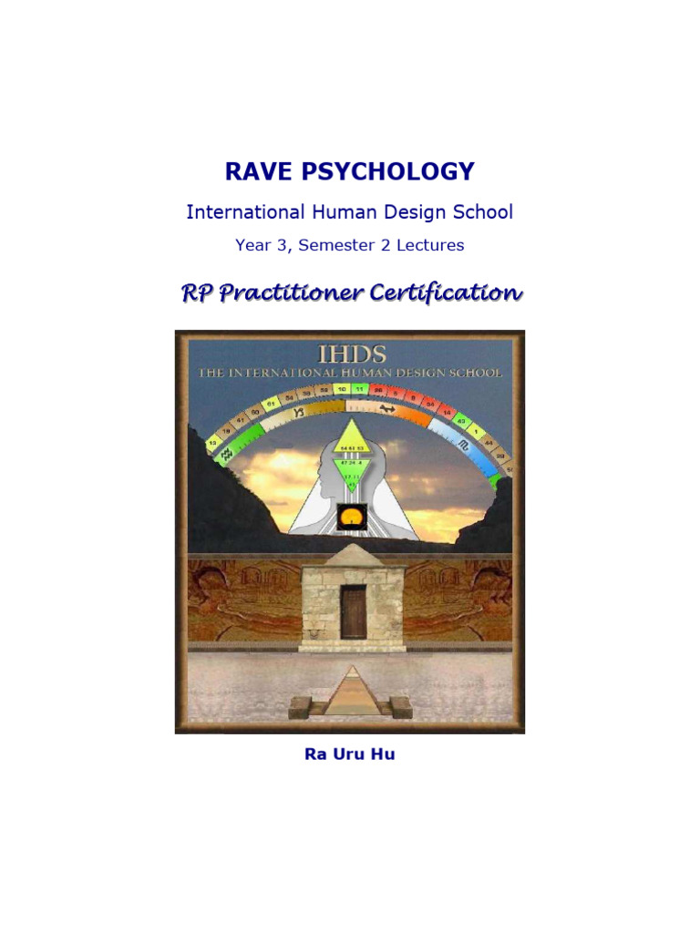 Human Design Rave Psychology Year 3 Semester 1 | PDF