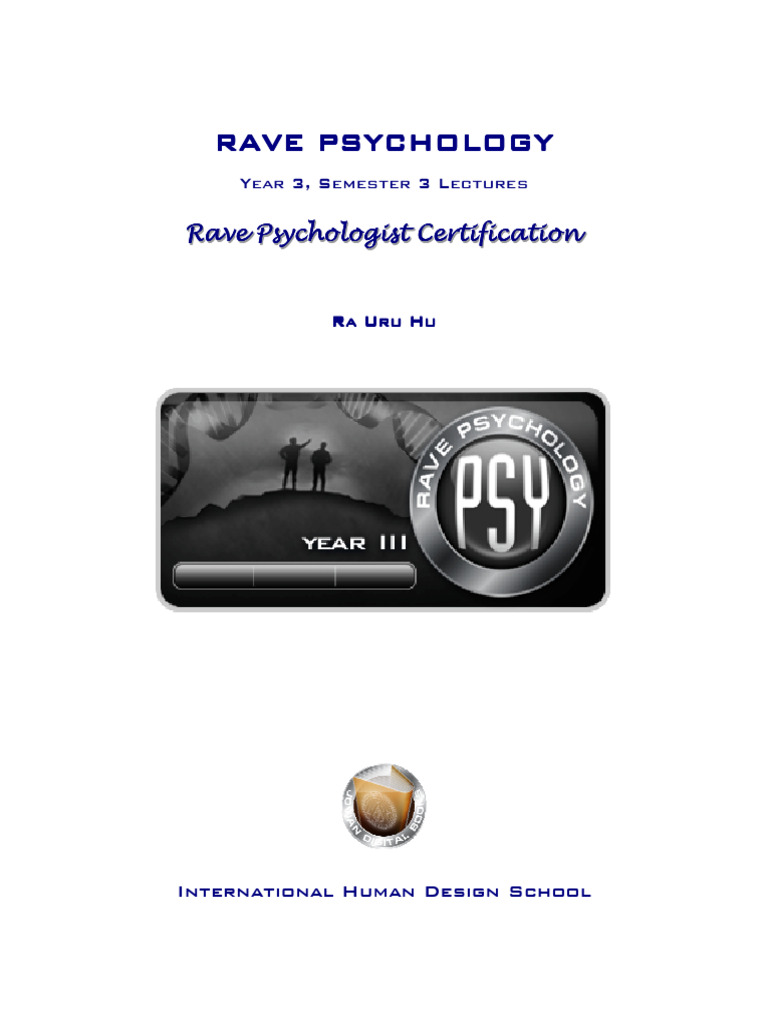 Human Design Rave Psychology Year 3 Semester 3 | PDF