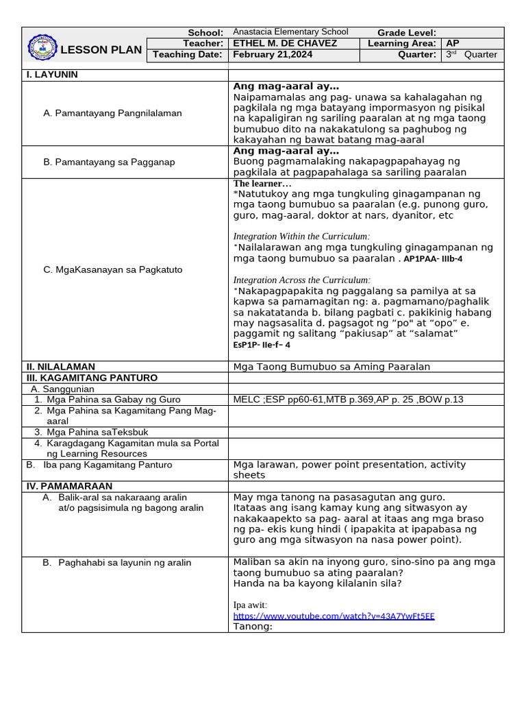 Cot 3 2023 2024 Ap 1 | PDF