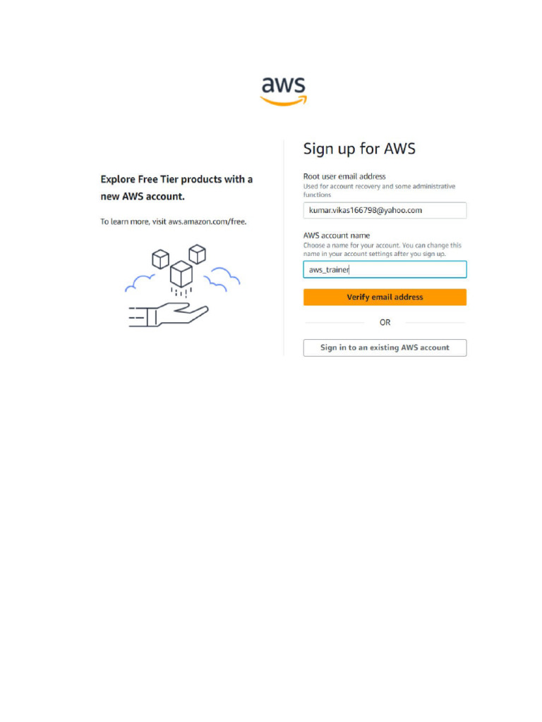 Aws Account Creation Steps | PDF
