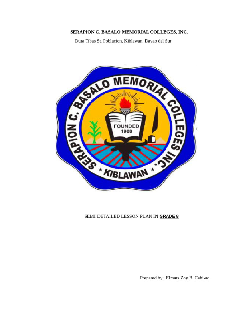 Lesson Plan Docx El Pdf