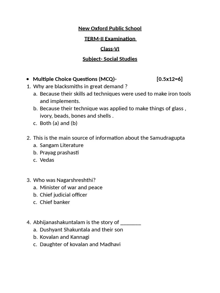 Class 7th | PDF