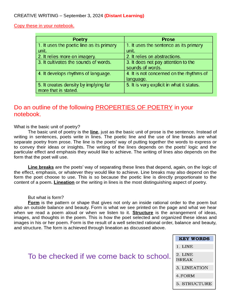 Day 1 Distant Leanring | PDF