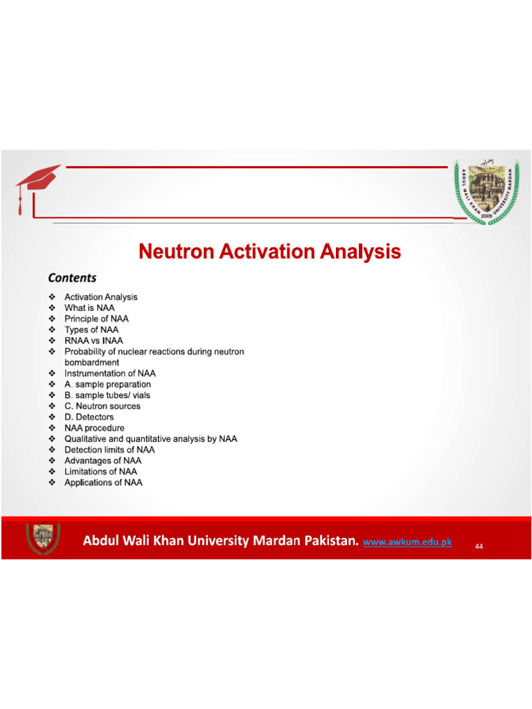 Neutron Activation Analysis | PDF
