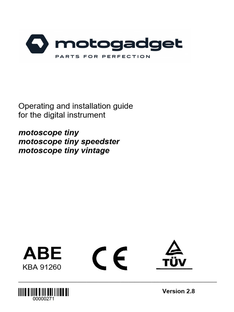 Motoscope Tiny Speedster Vintage Instructions | PDF