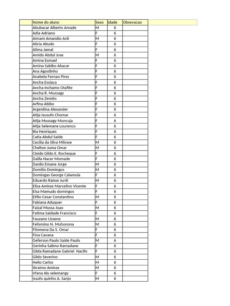 Lista Da 1a 2024 | PDF